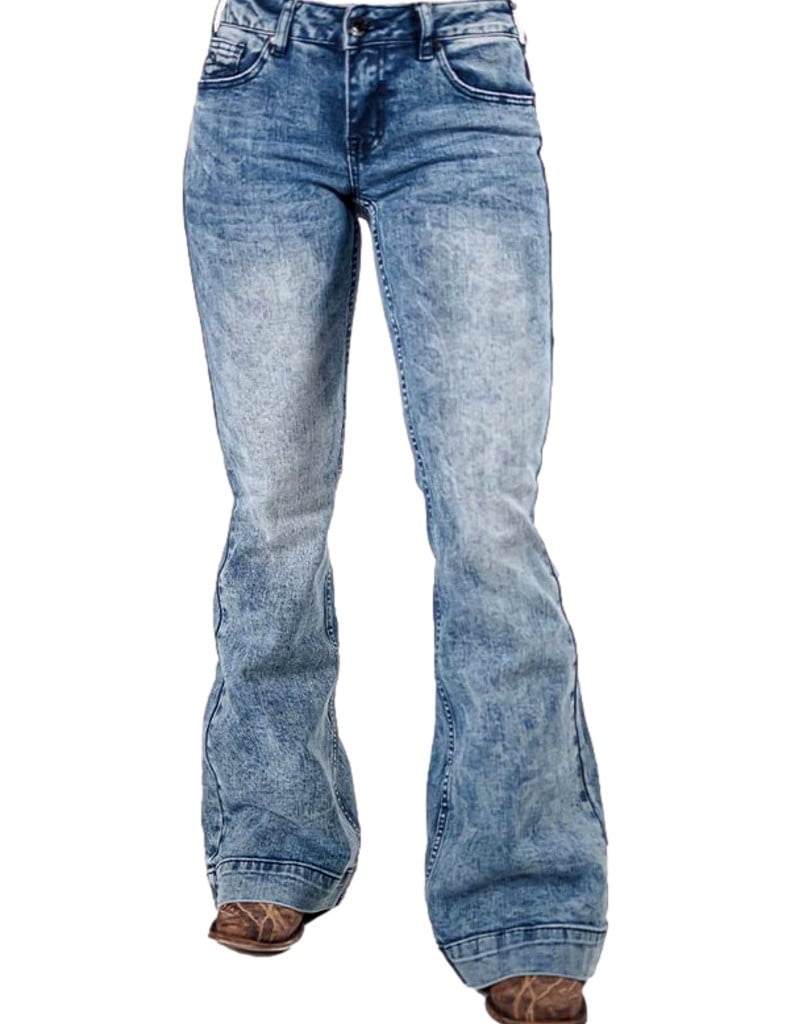 Cowgirl Tuff Western Jeans Womens High Tide Trouser 28 Long Med JHIGHT ...