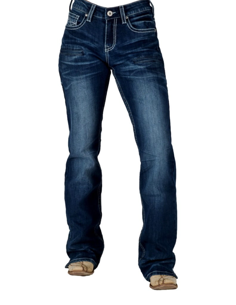 Cowgirl Tuff Western Jeans Womens Summit 29 X-Long Dark Wash JSUMWT ...