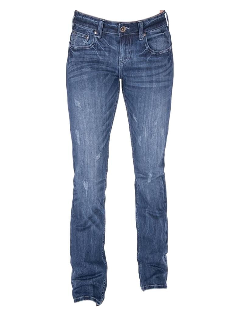 Cowgirl Tuff Western Jeans Womens Tuff Star 27 Long Med JFSTAR ...