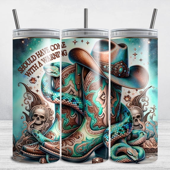 Cowgirl Tumbler , Should Have Come with a Warning, Western Cowgirl ...