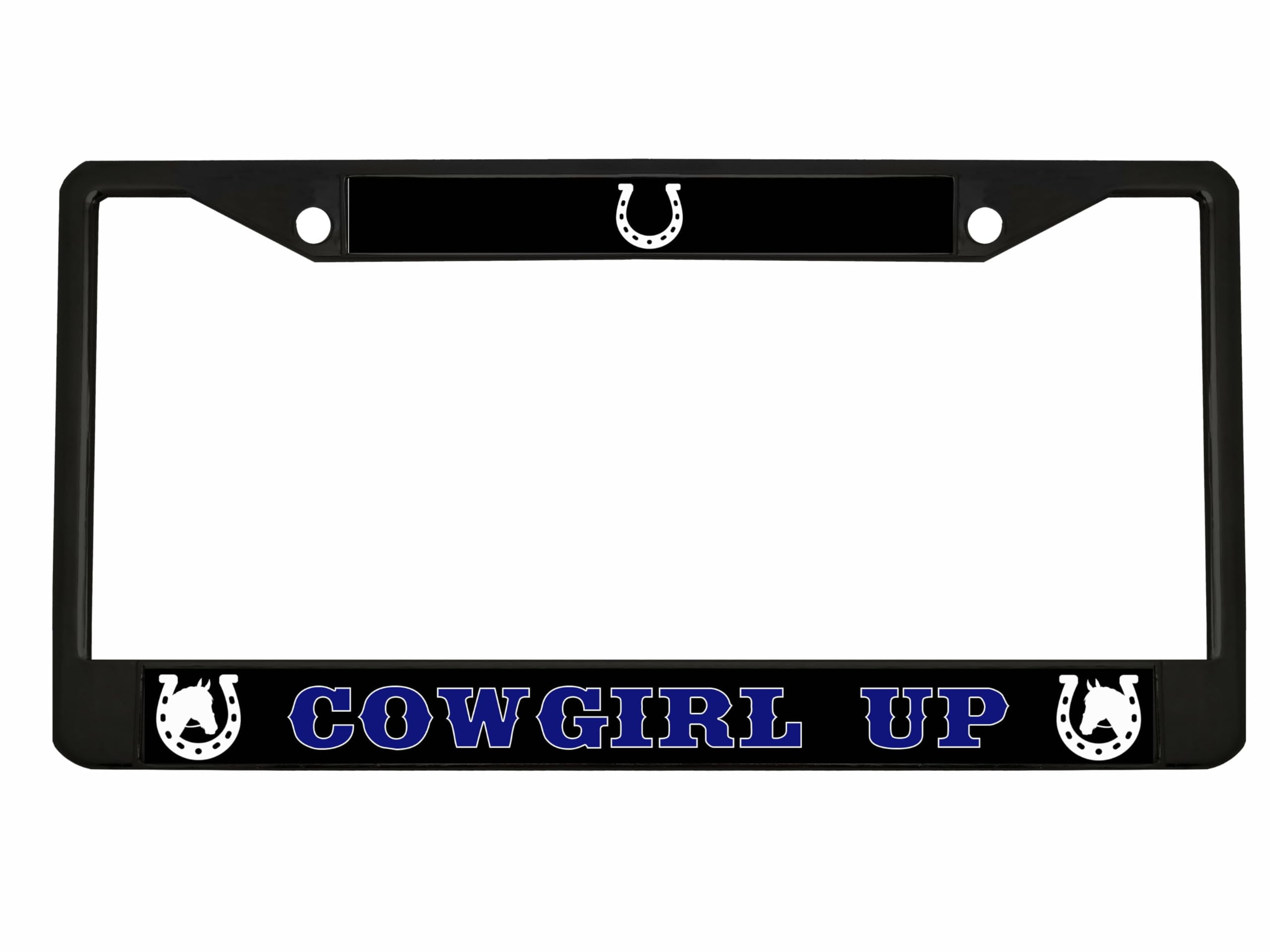 Cowgirl Up Style Metal License Plate Frame Personalized/Car Accessories ...