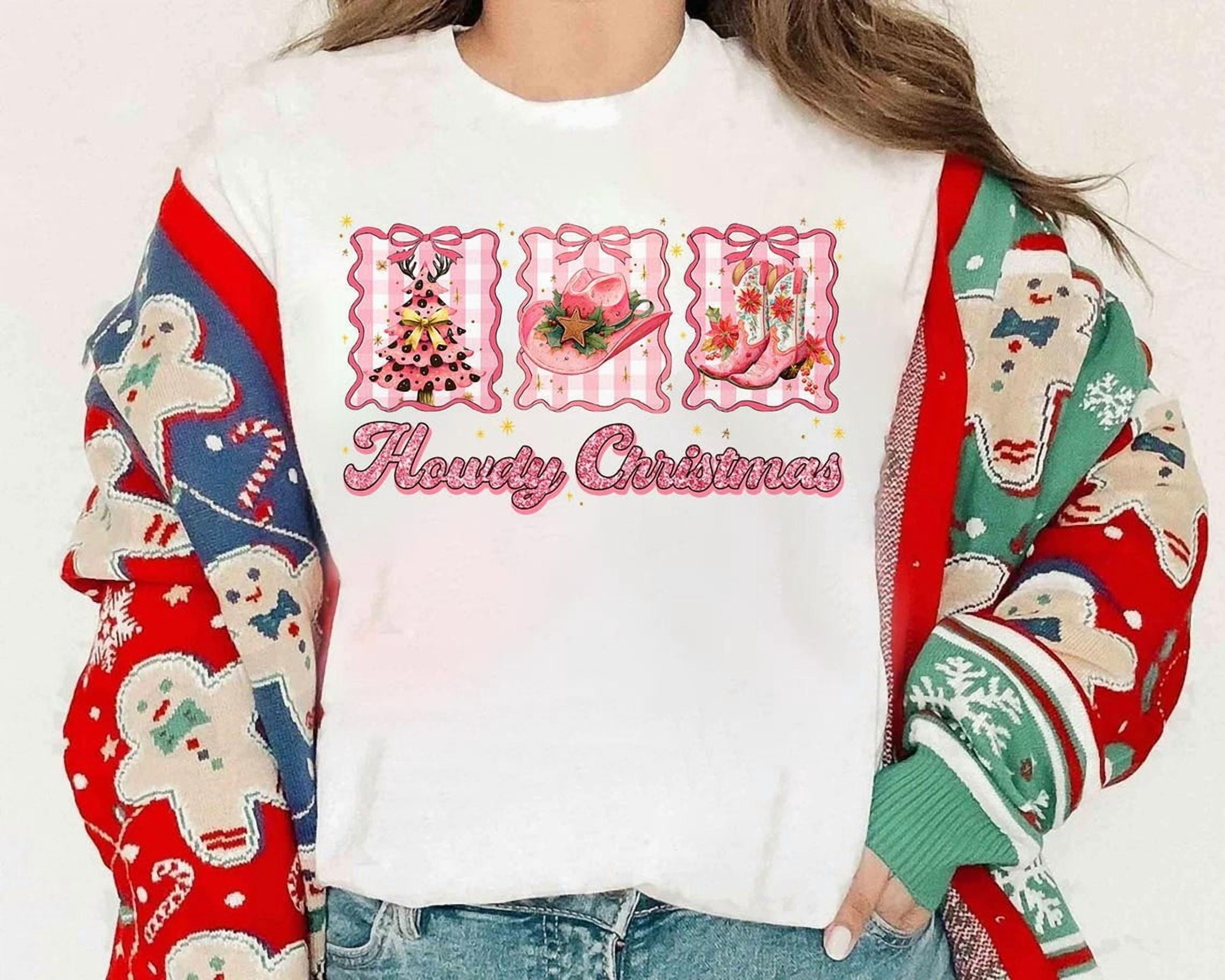 Cowgirl Western Howdy Winter Holiday Shirts, Cowgirl Western Winter ...