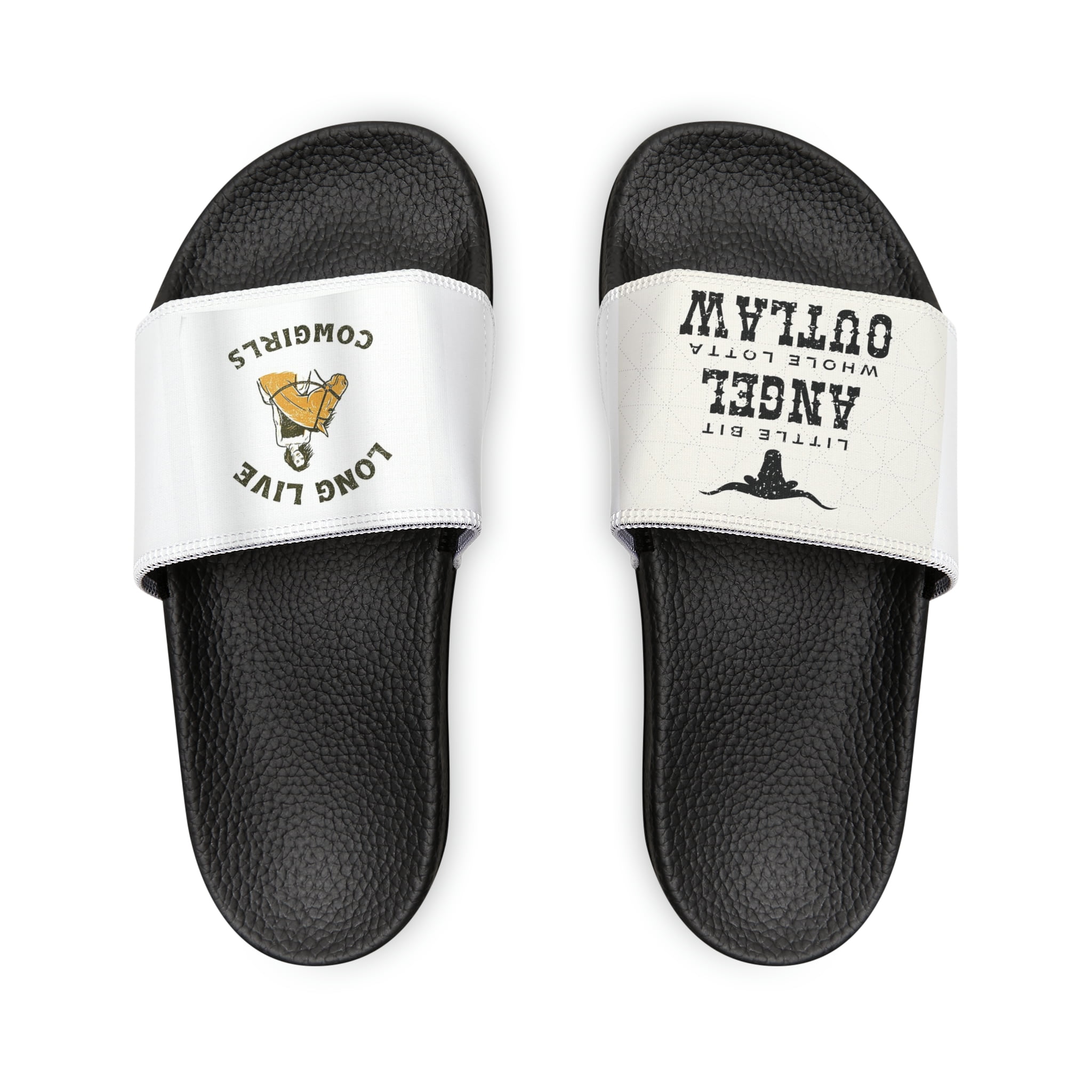 Cowgirl Youth PU Slide Sandals - Walmart.com