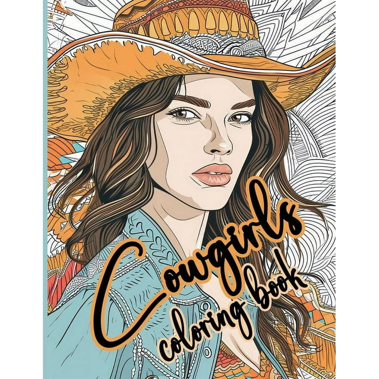 cowgirls coloring book