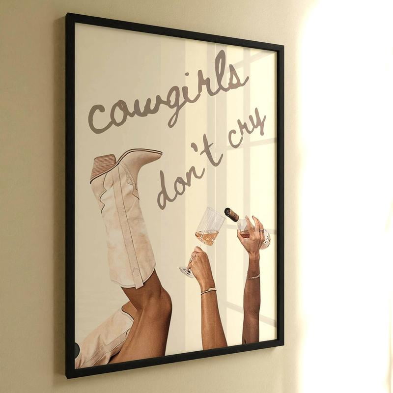 Cowgirls Don't Cry Poster Print No Frame, Decor Home - Walmart.com