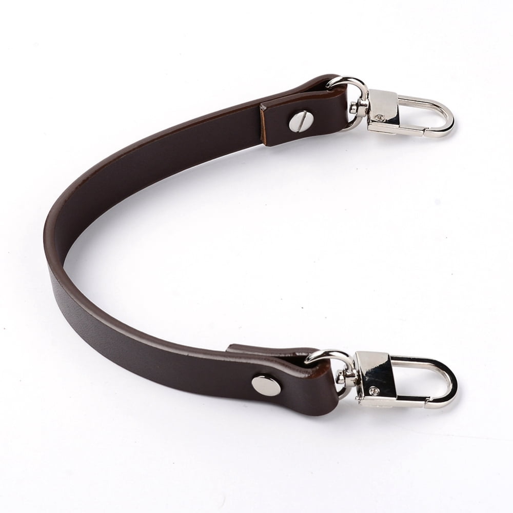 Cowhide Leather Bag Straps with Alloy Swivel Clasps Flat Bag ...