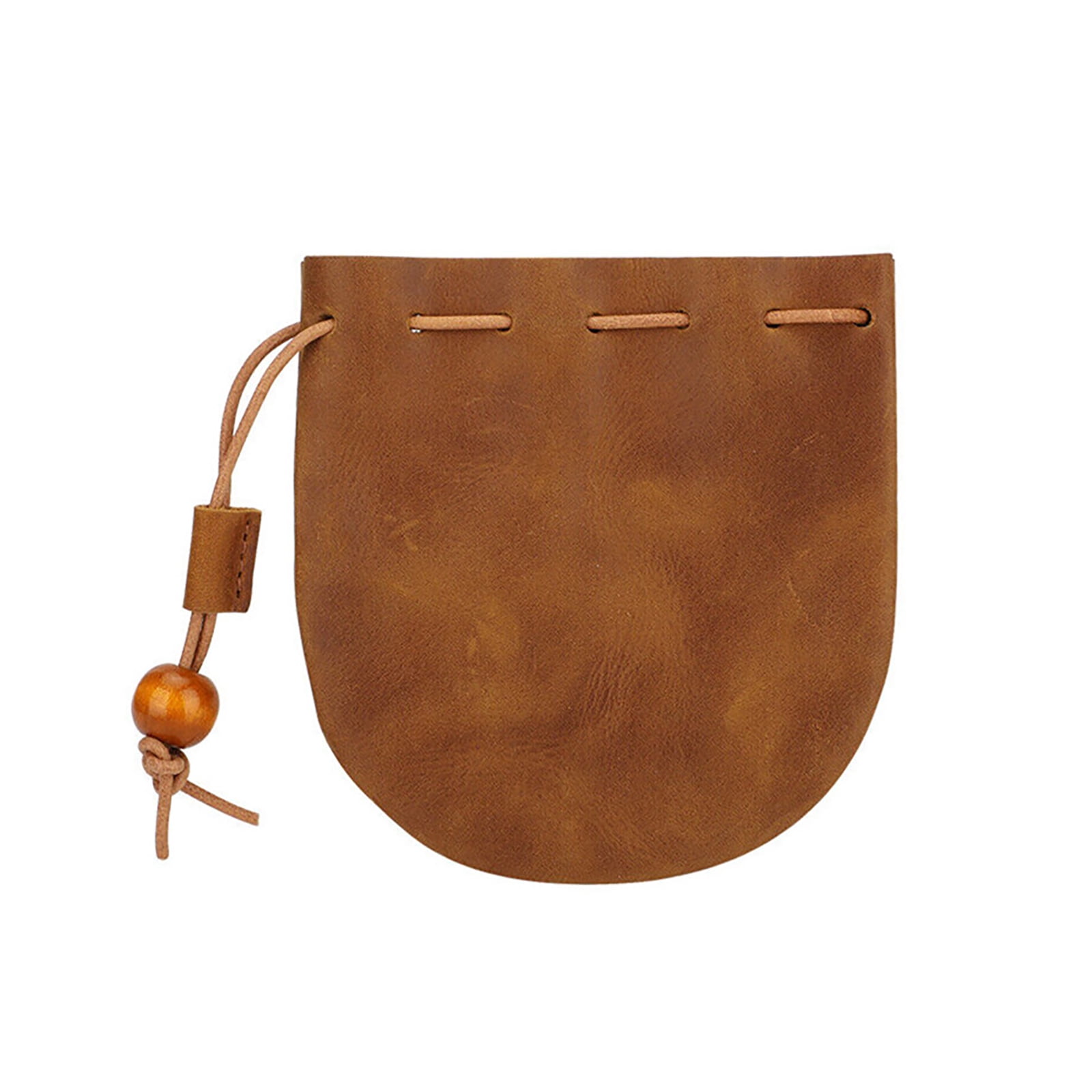Cowhide Leather Coin Purse Retro Design, Secure Closure, Travel ...