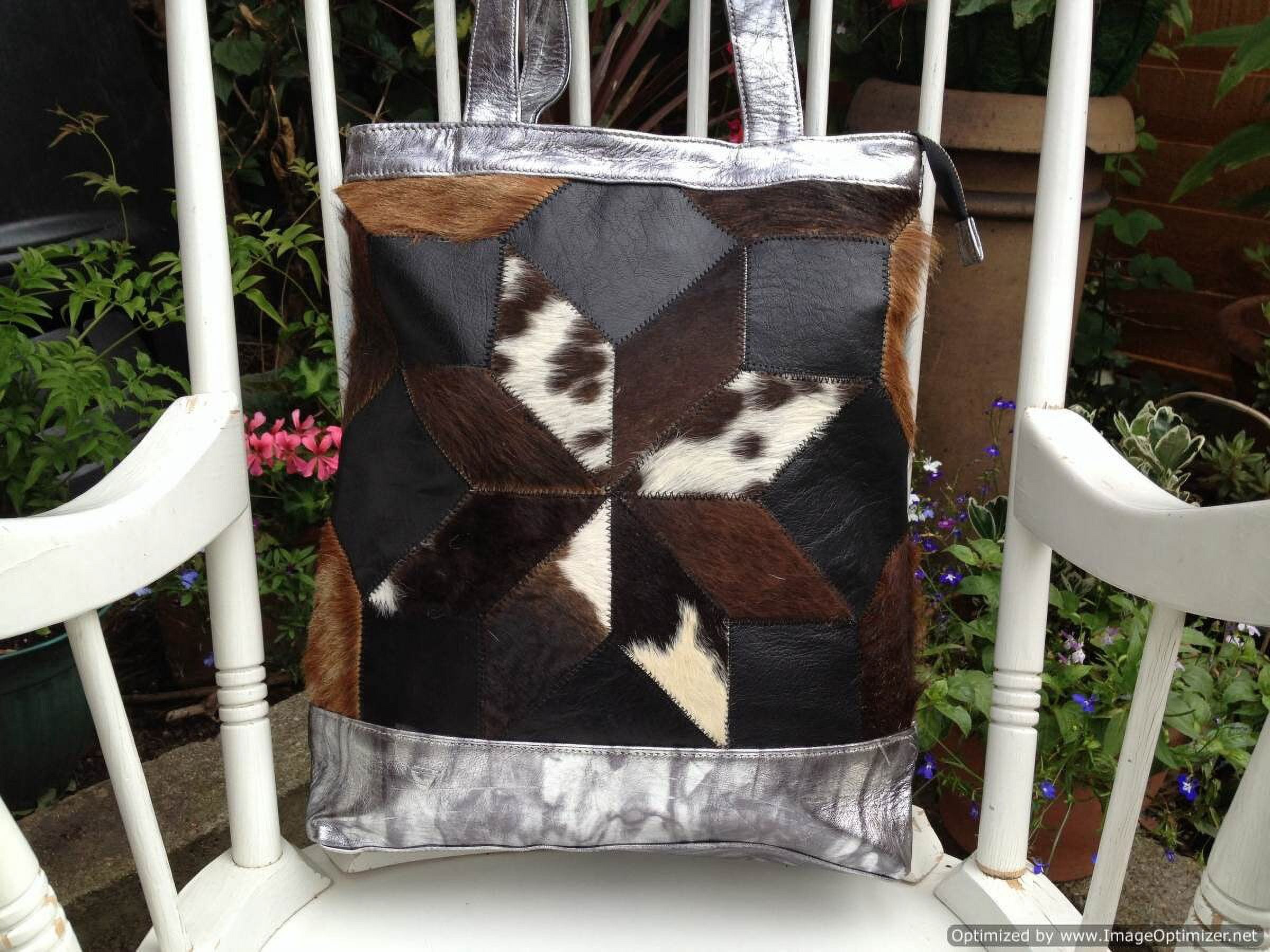 Cowhide Leather Hair On Leather Shoulder Bag for Ladies Handmade ...