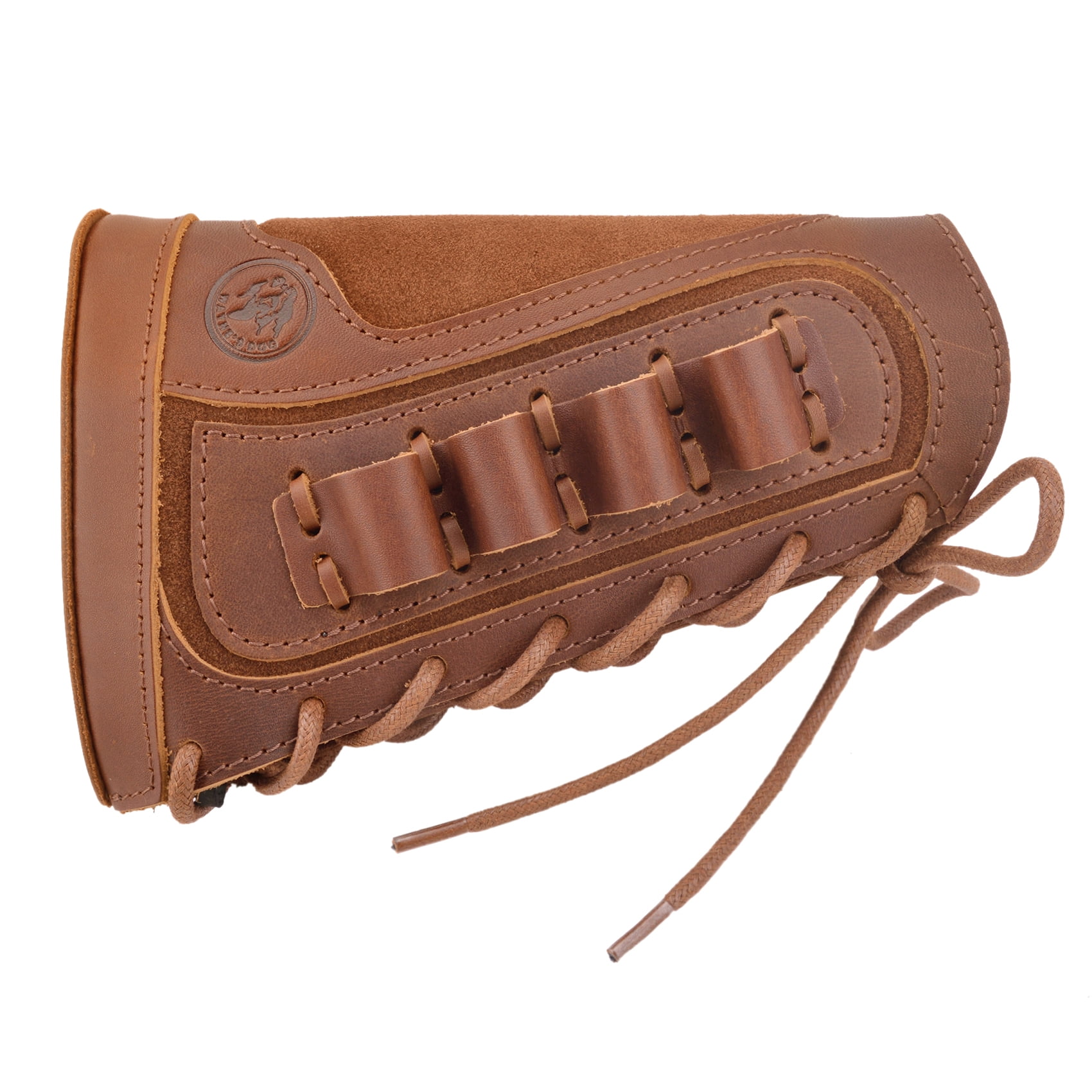 Cowhide Leather Shotgun Buttstock Shell Holder Pad for 16 Guage Right ...