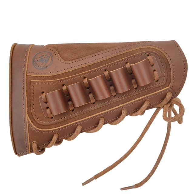 Cowhide Leather Shotgun Buttstock Shell Holder Pad for 20 Guage Right ...