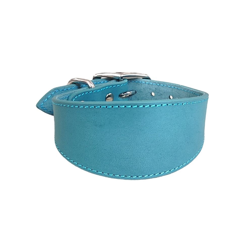 Cowhide Leather Wide Dog Collar Thicken Durable Soft Pet Collars Strap ...