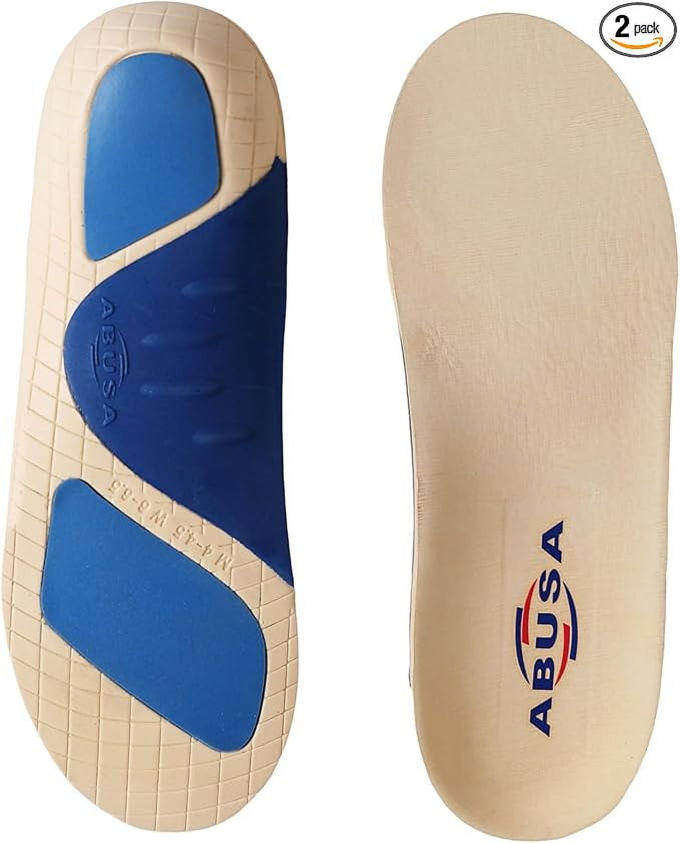 Cowhide PORON Material Plantar Fasciitis Feet Insoles Orthotics Inserts ...