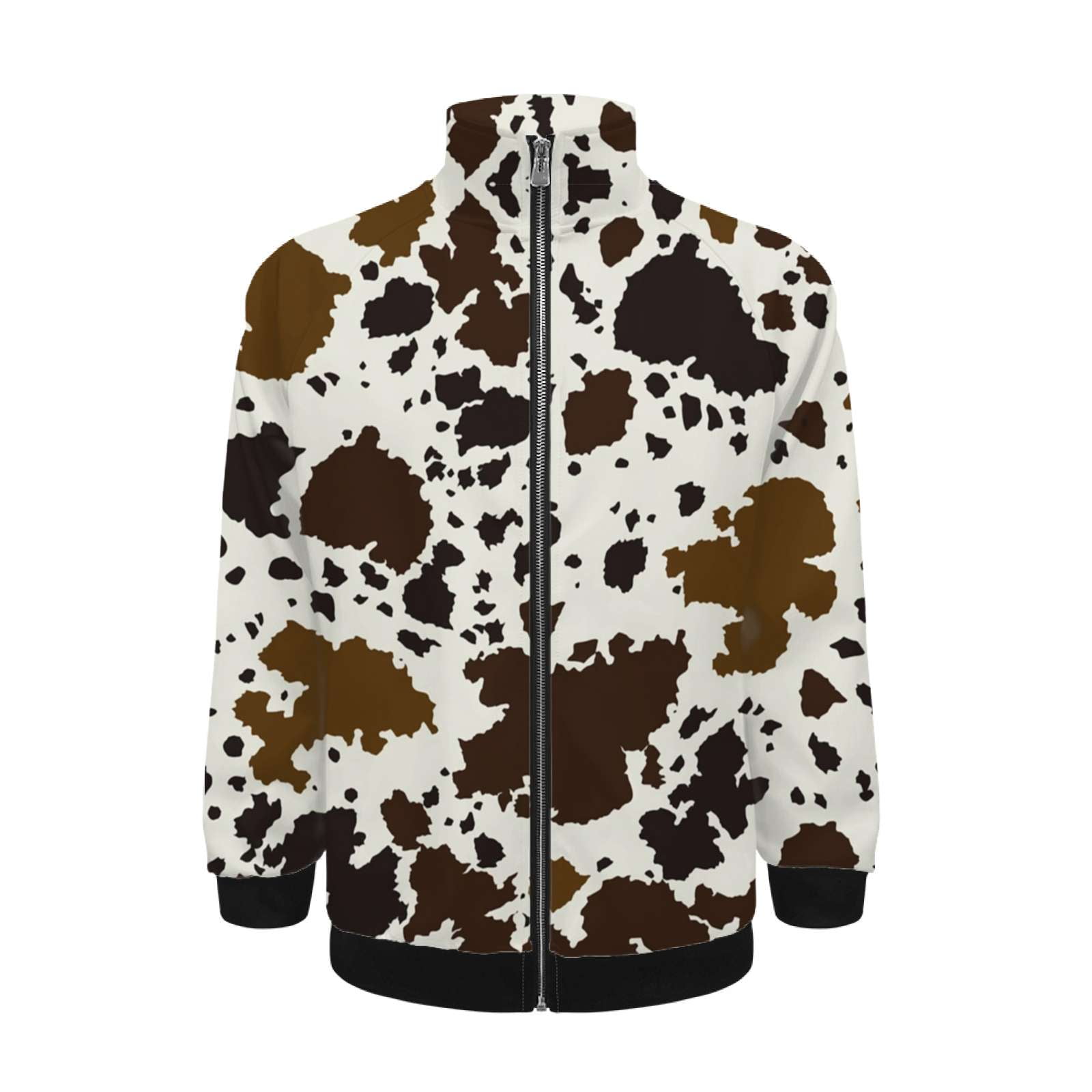 Cowhide Pattern Jacket Men's Street Cool Long Sleeves Coat Personality ...