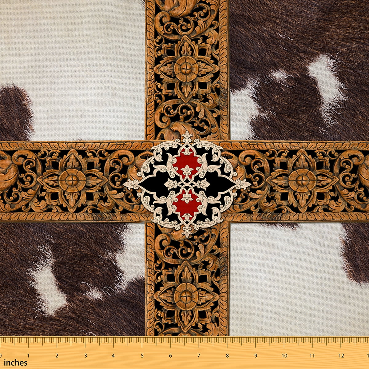 Cowhide Upholstery Fabric for Chair, Cow Print Fabric by the Yard ...
