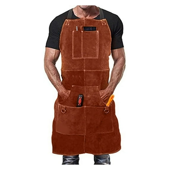 Cowhide Welding Apron Heavy Duty Workshop Professional Use 6 Large ...