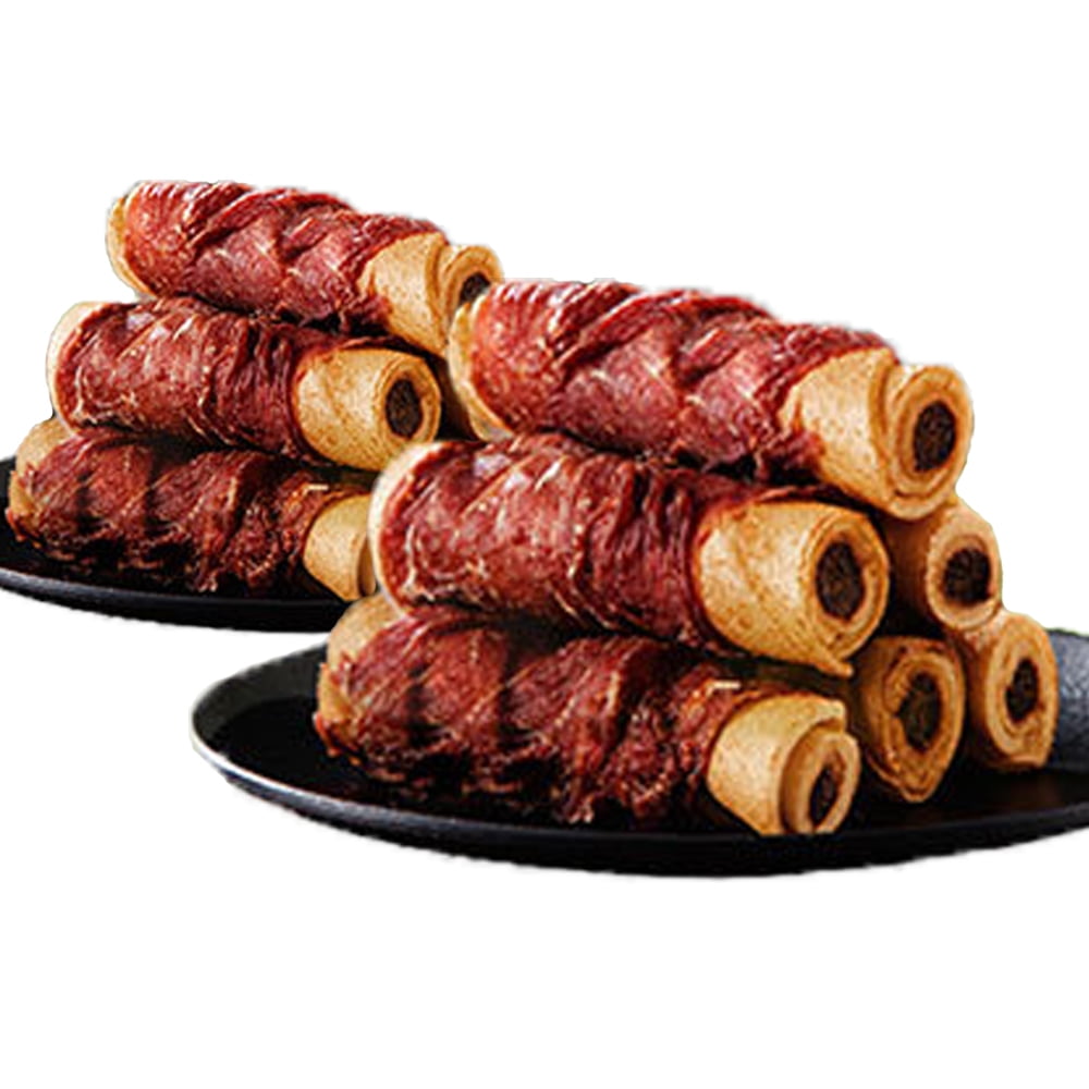 Cowhide Wrapped in Duck Beef Filling Dog Treats for Medium, & Large Dog ...