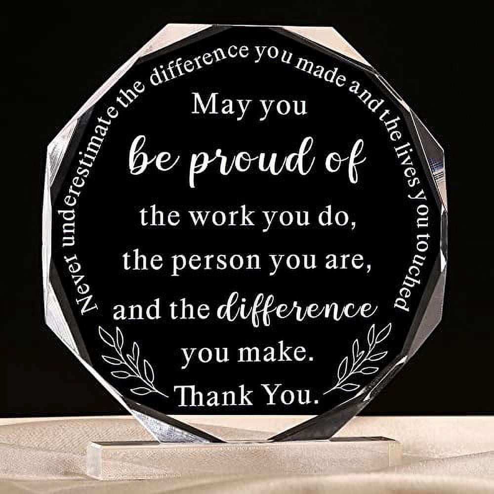 Coworker Gift Acrylic Thank You Gift Employee Appreciation Gift for May ...