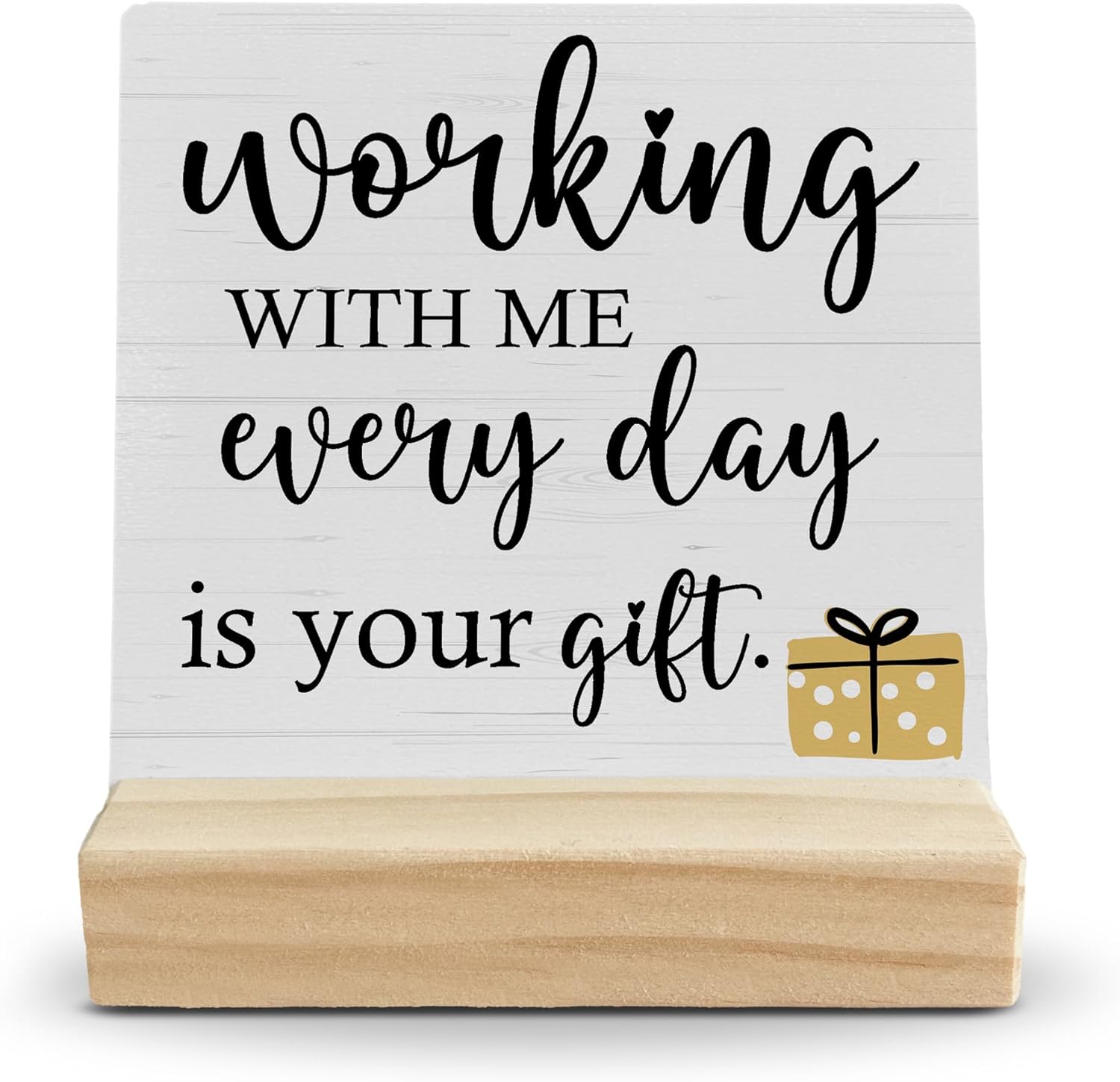 Coworker Gifts Desk Decor, Work Bestie Gifts Wood Desk Sign, Gifts for ...