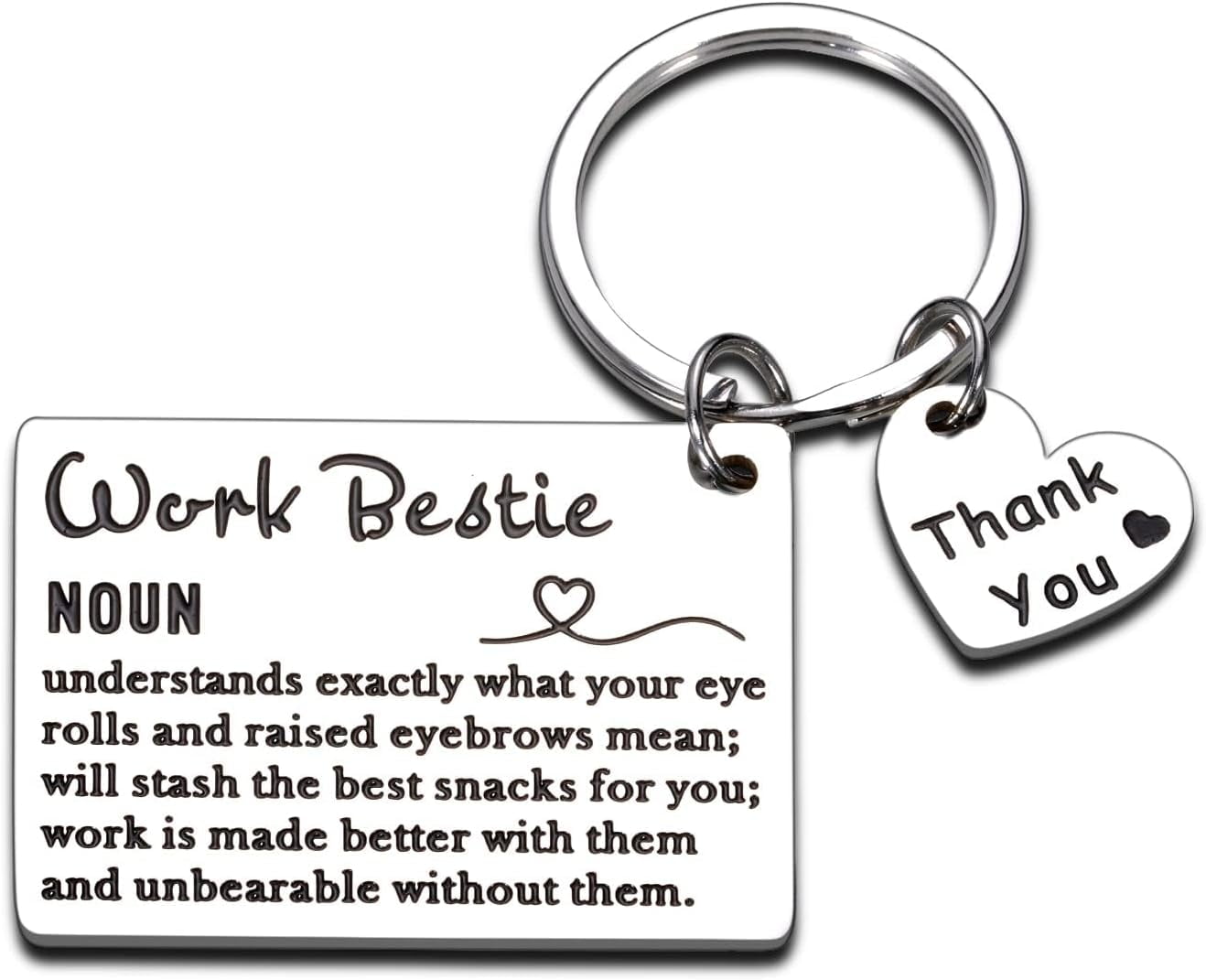 Coworker Gifts Keychains for Women Female Friend Work Bestie Boss Lady ...