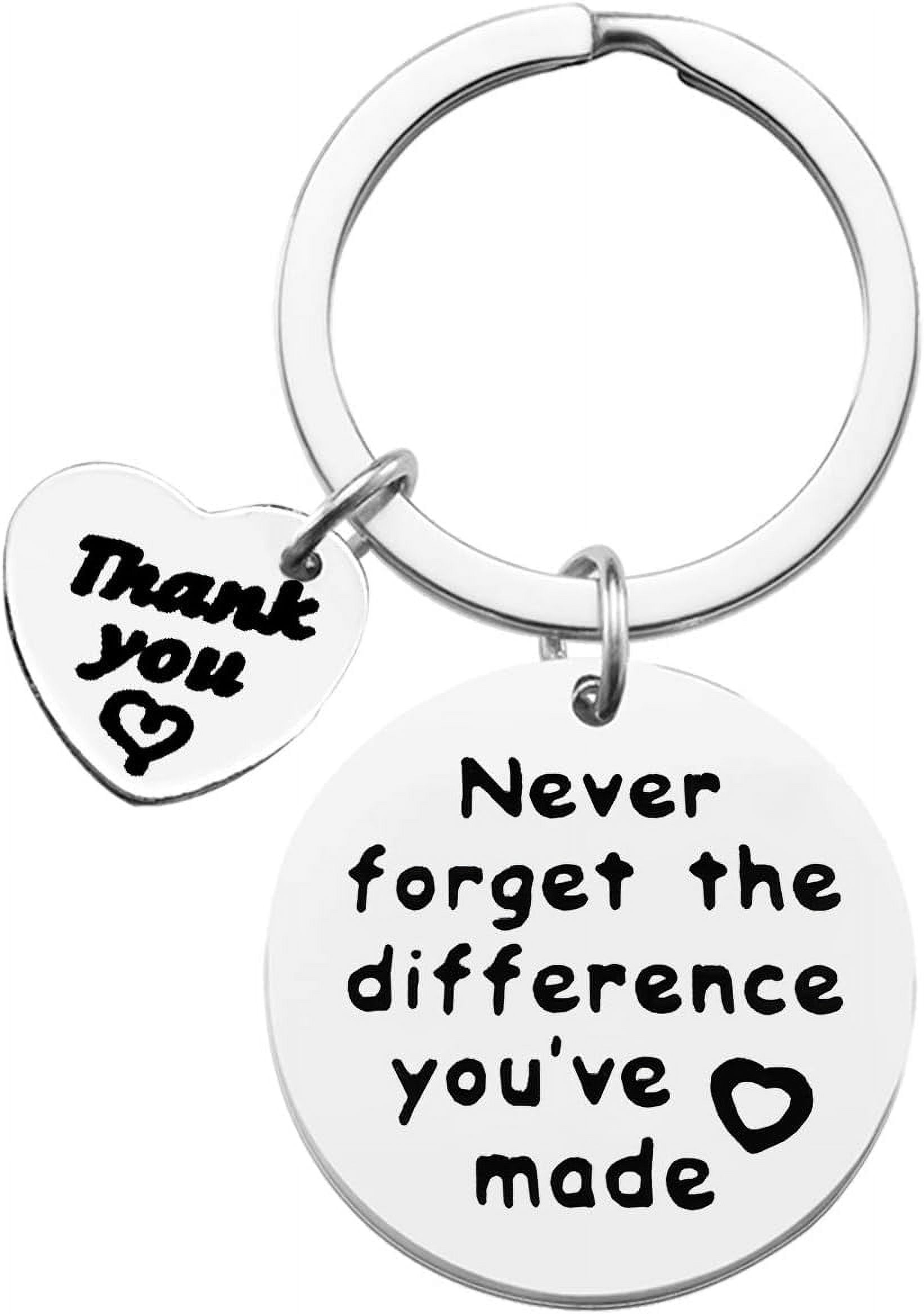Coworker Leaving Gift Retirement Keychain Never Forget The Difference ...