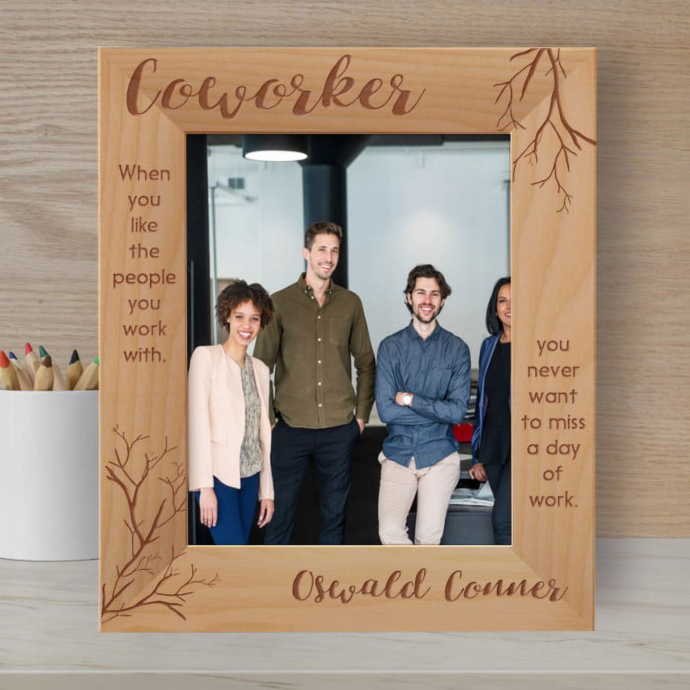 Coworker When You Like The People You Work With Personalized Wooden ...