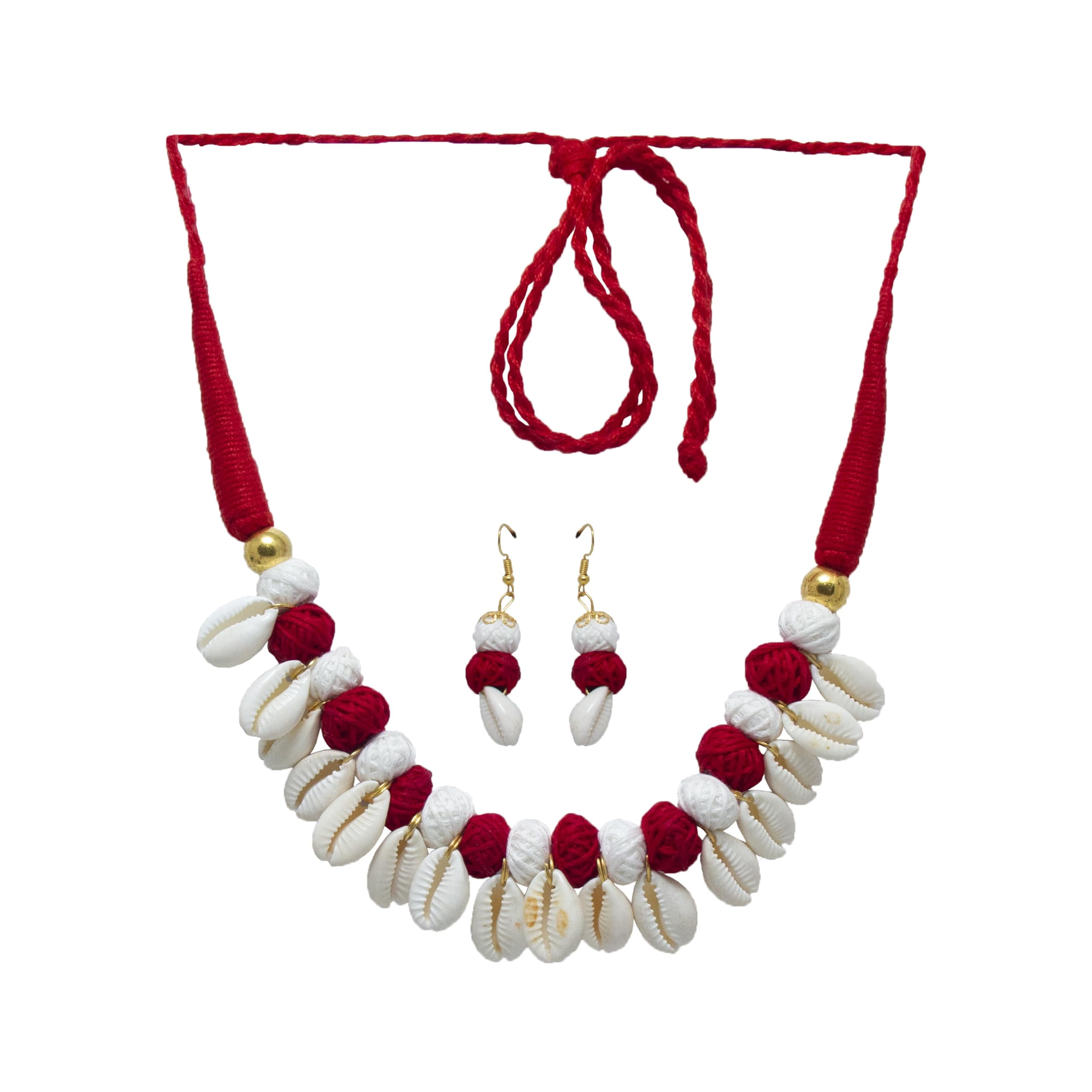 Cowrie Shell Necklace Jewellery Sets with Earrings for Girls/Women # ...