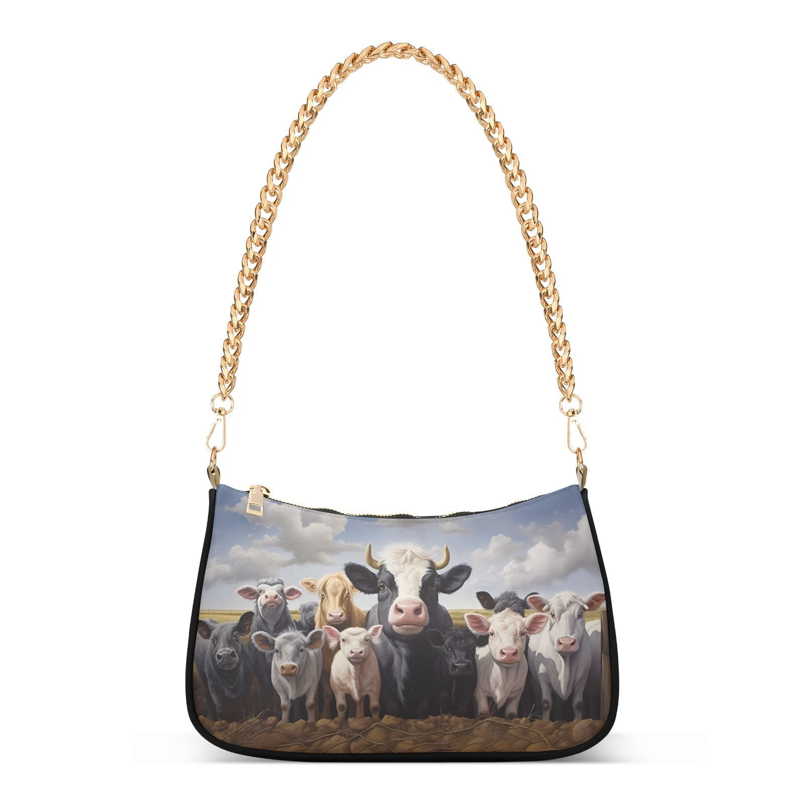 Cows Farm SkyWomen Small Shoulder Bag Crossbody Tote Hobo Bags Purse ...