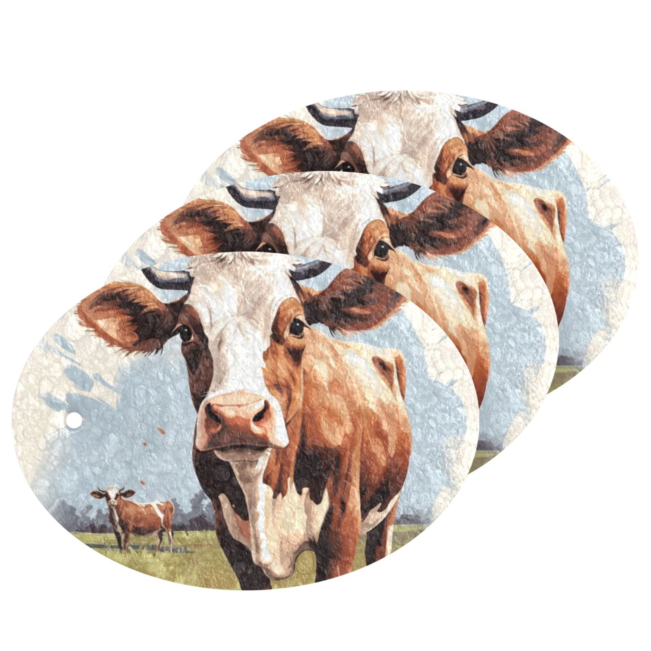 Cows Grassland 3 Pack Dish Sponges Bulk Natural Sponges Compressed ...