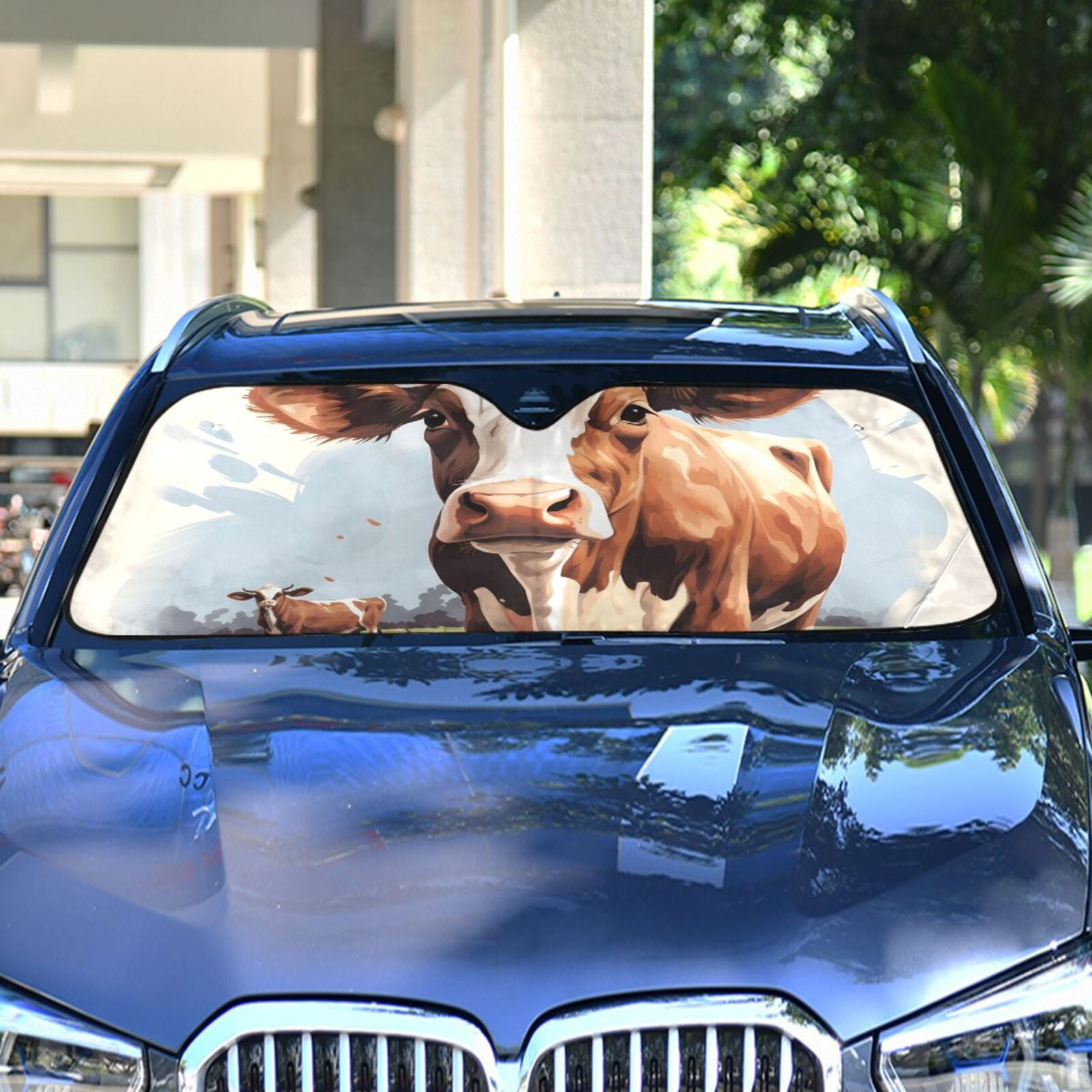 Cows Grassland Automotive Front Car Windshield Sun Shade Reflector ...