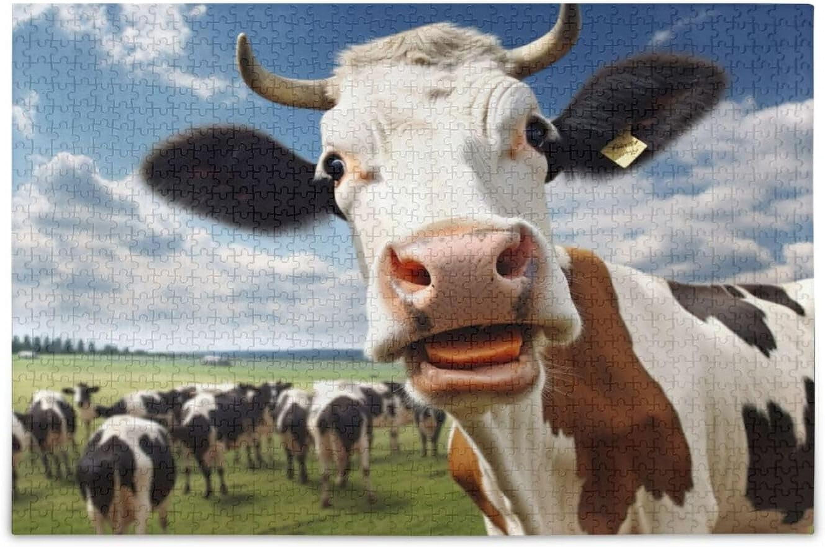 Cows Jigsaw Puzzles 1000 PiecesPuzzles for Adults Family Game ...
