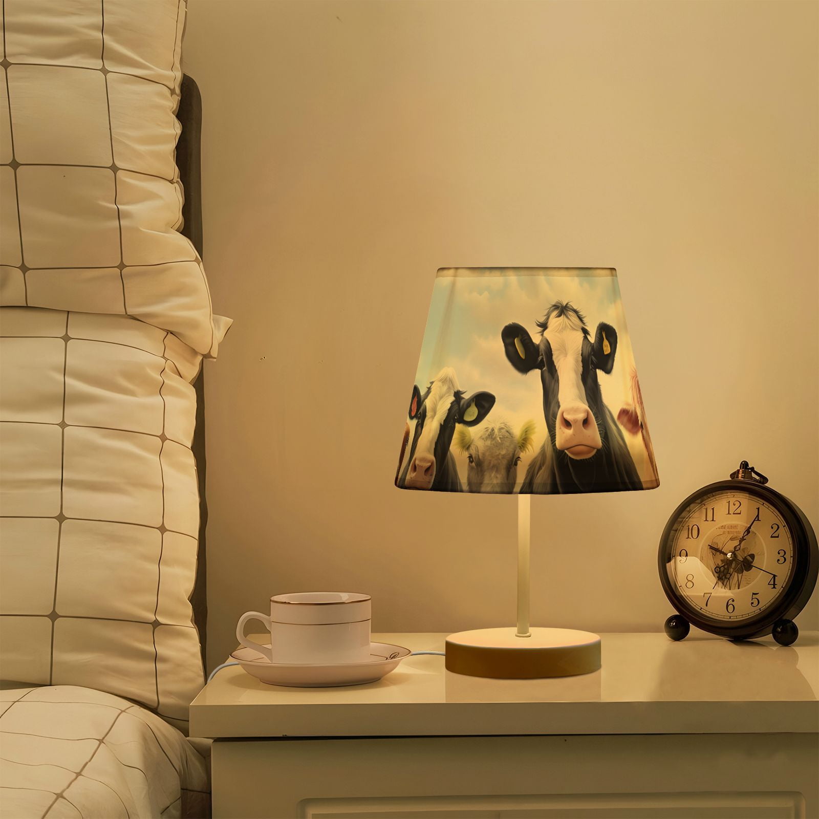 Cows Sky LED Desk Lamp Table Lamp USB Bedside Nightstand Small Lamp for ...