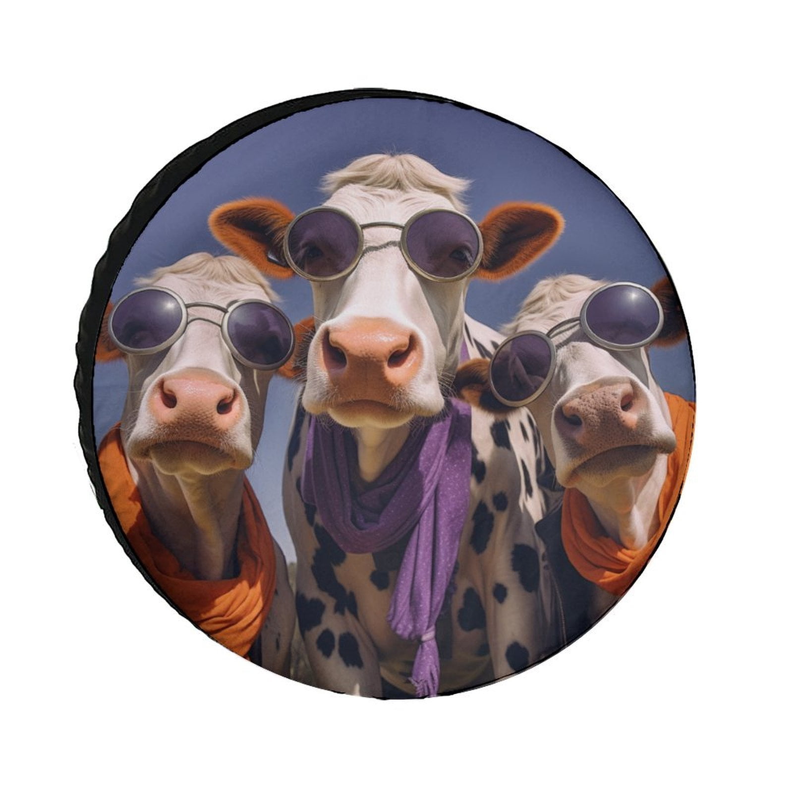 Cows Wearing Sunglasses Camper Spare Tire Cover Farmhouse Cow ...