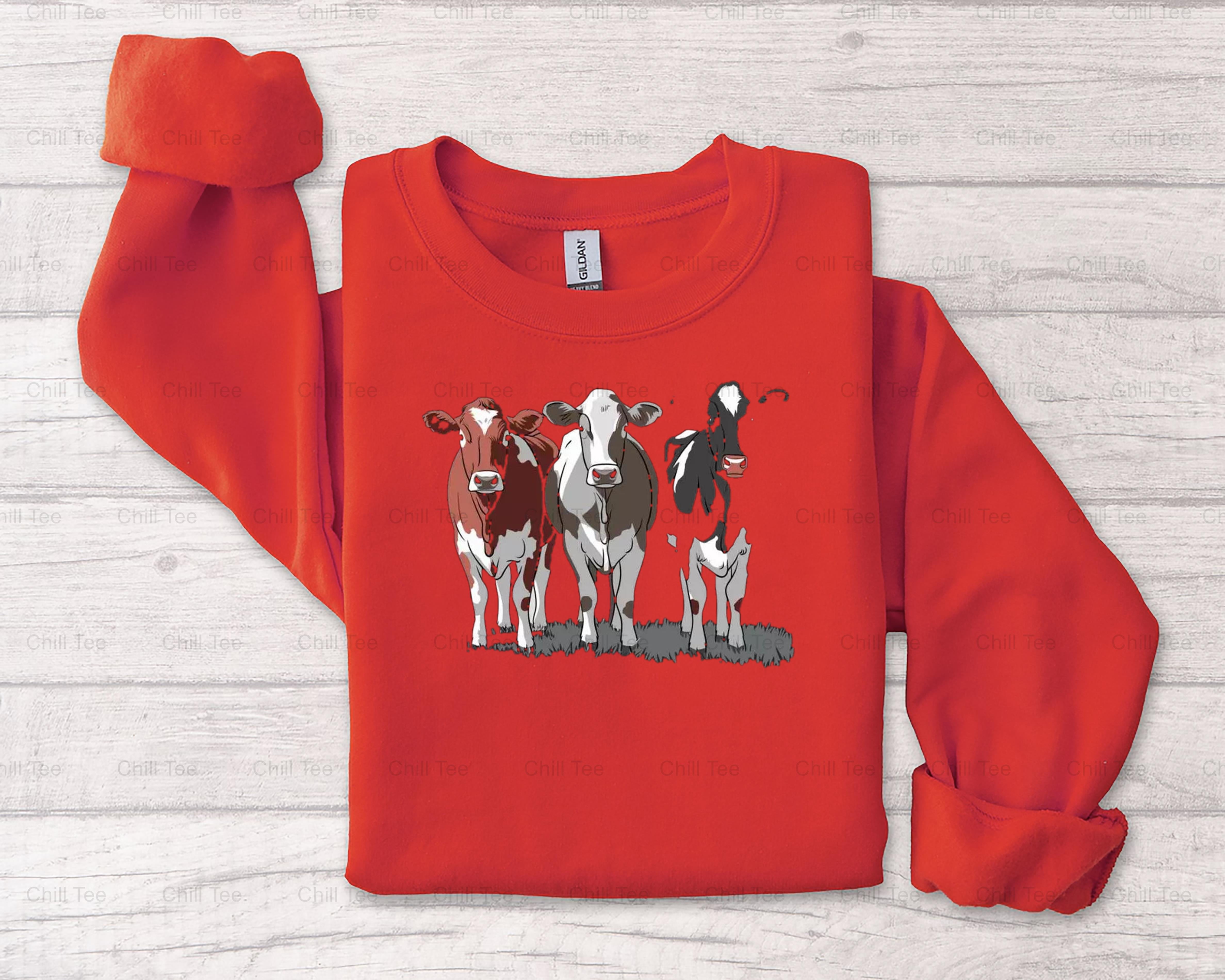 Cows Western Cow Lover Funny Farm Animal Ranch Life Moo Heifer Shirt ...
