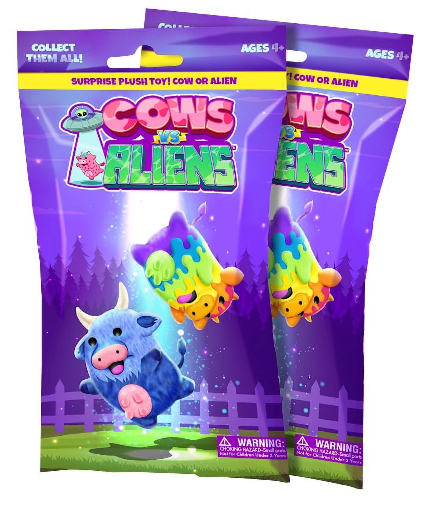 Cows vs Aliens Mystery Blind Bag Bean Filled Plushies, 2 Pack - Walmart.com