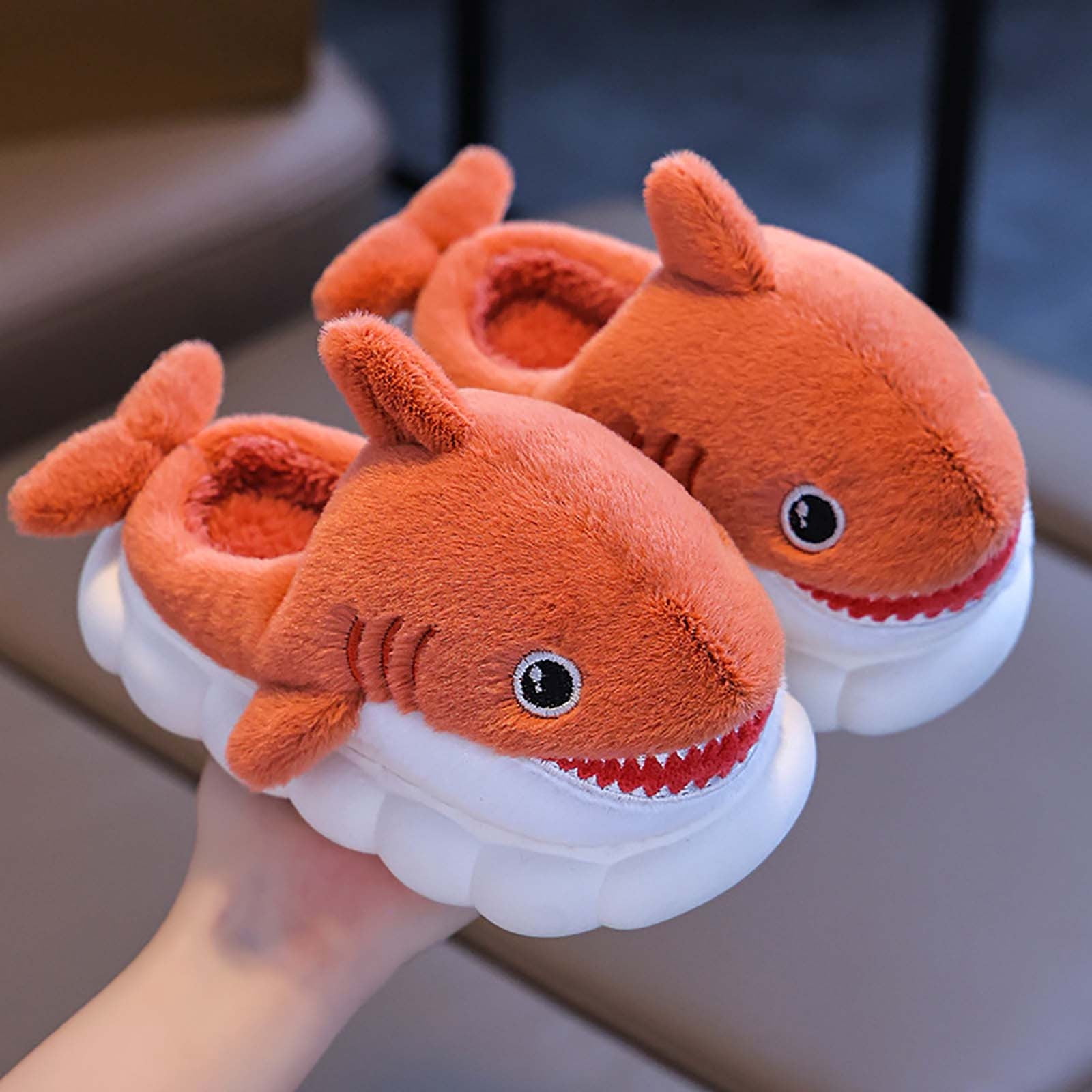 Cowsor Animal slippers for Women Men Cute Shark Slippers Cozy Kids home ...