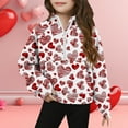 Cowsor Big Girls Valentine s Day Half Zip Stand Collar Thumbhole Long ...