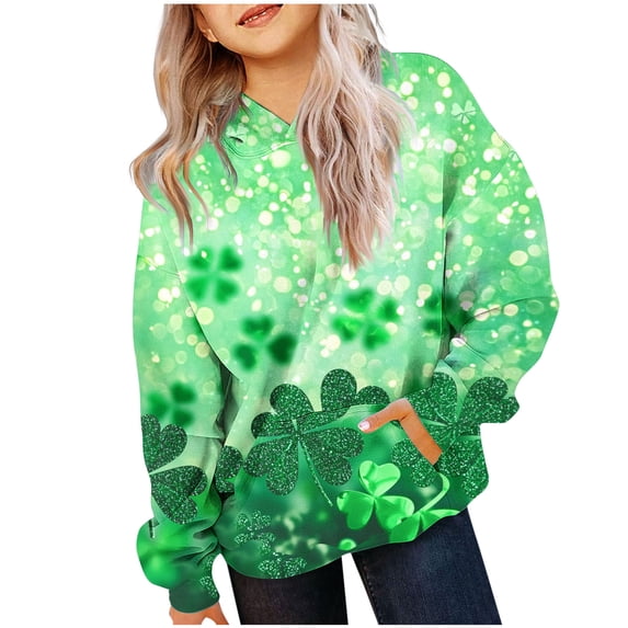 Cowsor Boys Girls Matching St Patrick s Day Print Hoodie Long Sleeve ...