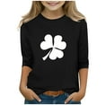Cowsor Children's St. Patrick's Day Printed Top - 3/4 Sleeve Round Neck ...