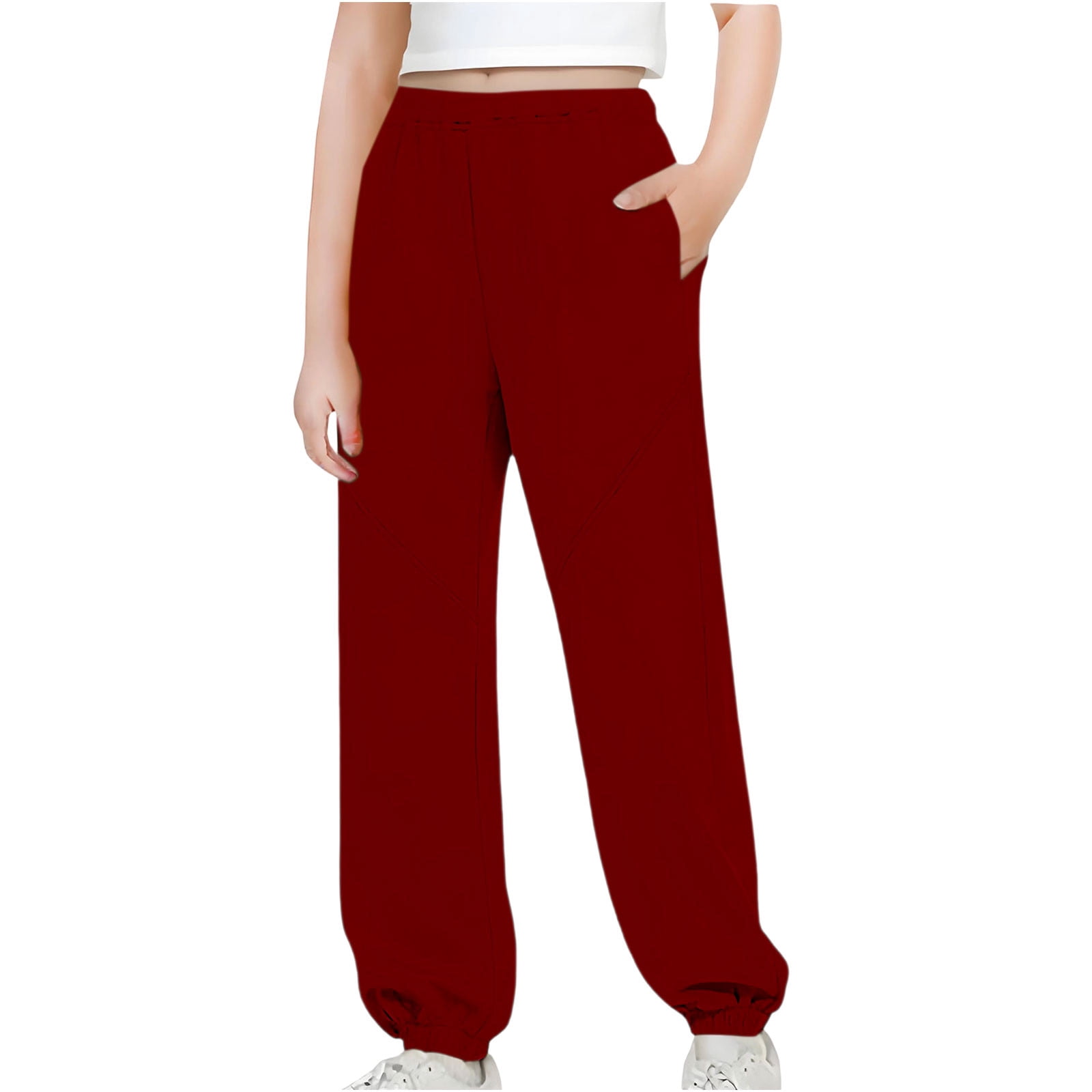 Cowsor Children's Sweatpants Cotton Baggy Sweat Pants with Pocket Kids ...
