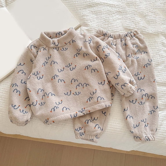 Cowsor Cute Kids Clothes Long Sleeve Print Sweatshirt Top and Pants Set ...