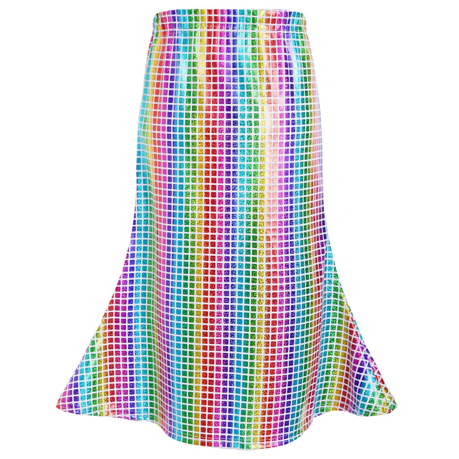 Cowsor Girls Fish Scales Skirt Mermaid Cosplay Fishtail Long Skirt ...