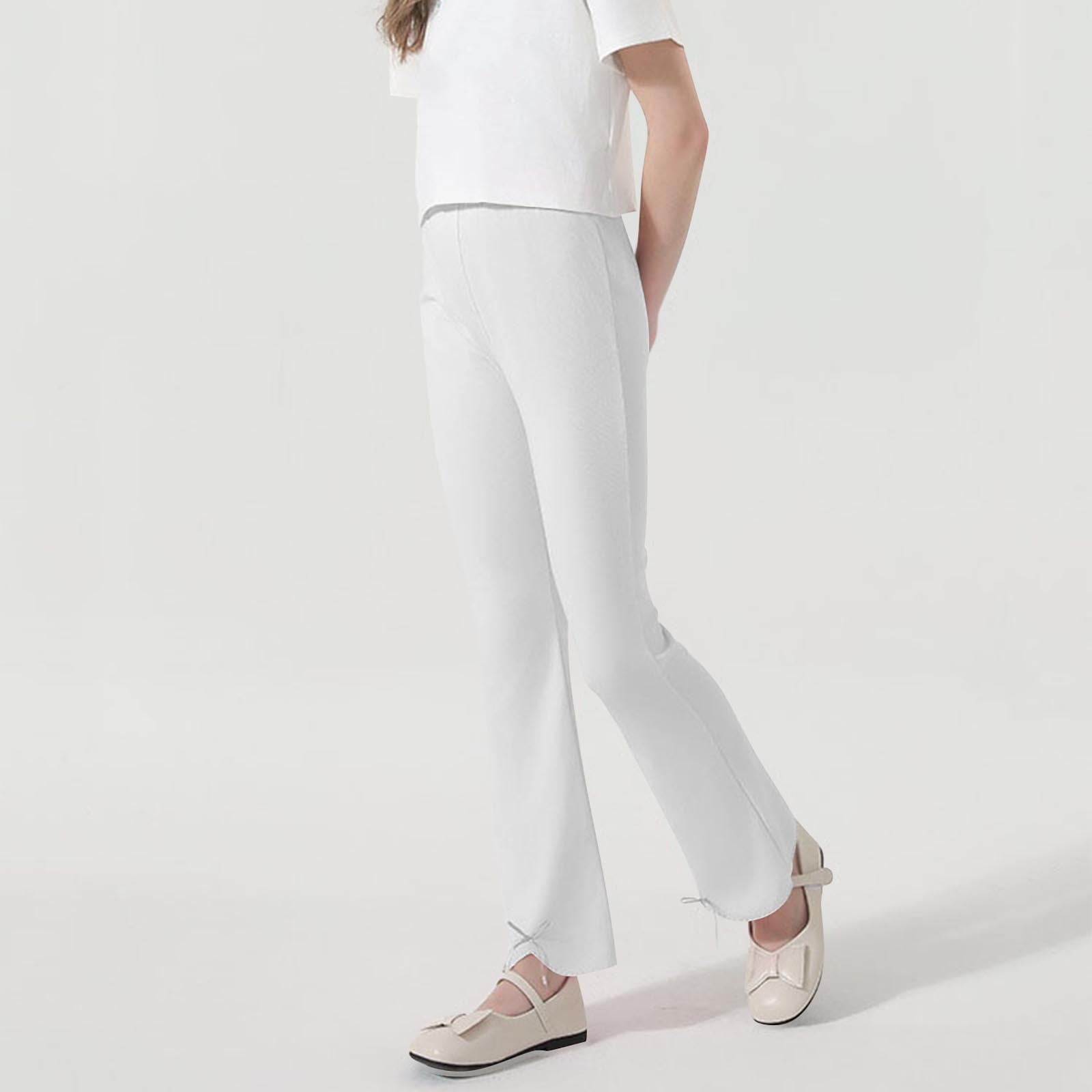 Cowsor Girls Flare Pants Kids Bell Bottom High Waisted Dance Yoga ...