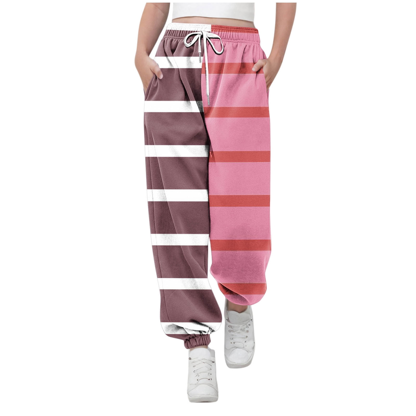 Cowsor Girls Graphic Print Sweatpants Athletic Drawstring Joggers Cute ...