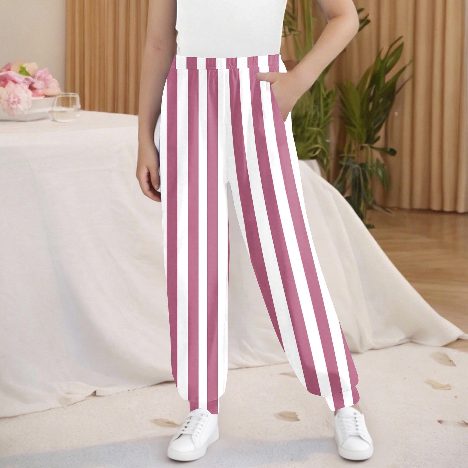 Cowsor Girls Graphic Print Sweatpants Athletic Drawstring Joggers Cute ...