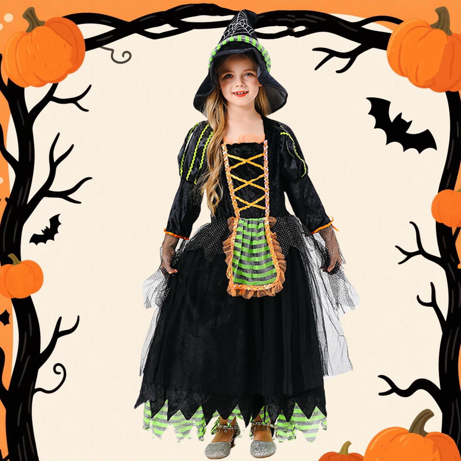 Cowsor Girls Medieval Tea Party Dress Victorian Era Bubble Sleeves ...