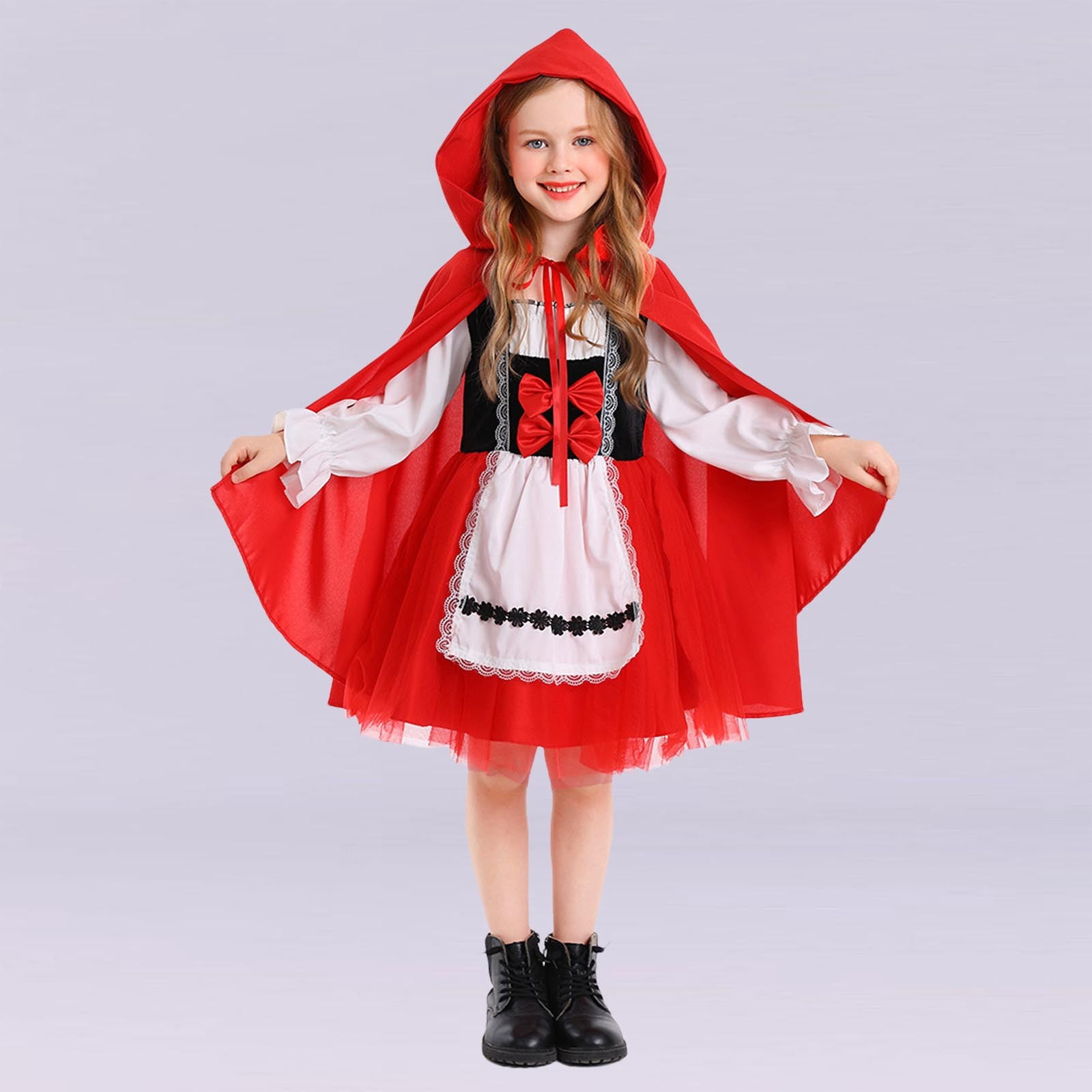 Cowsor Girls Medieval Tea Party Dress Victorian Era Bubble Sleeves ...