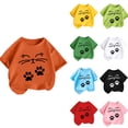 Cowsor Kids Cat Printed Short Sleeve Crewneck T Shirt Cute Casual ...