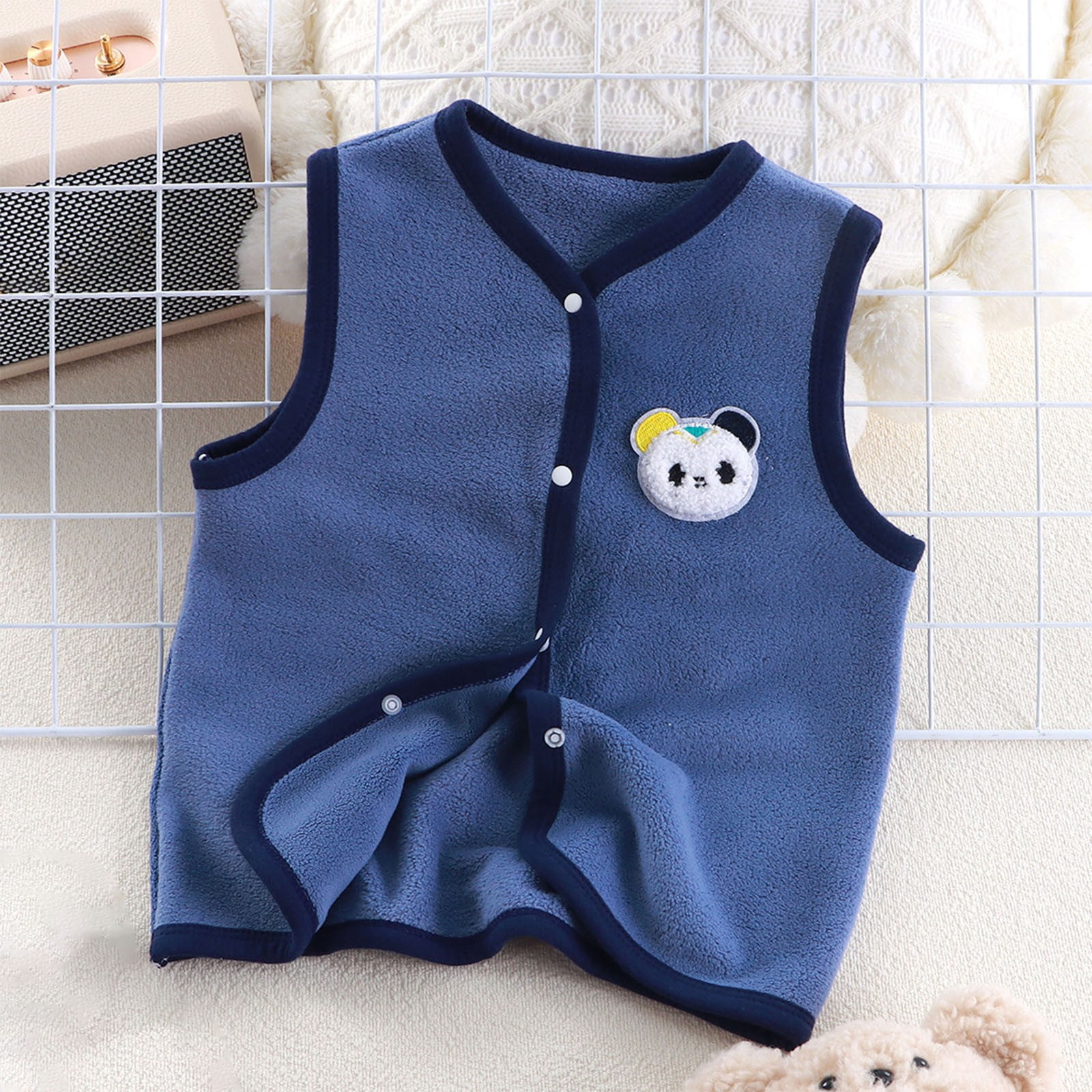 Cowsor Kids Fleece Lined Vest - Toddler Boys Girls Graphic Print Cute ...