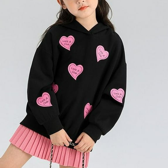 Cowsor Kids Hooded Sweatshirt | Long Sleeve Solid Round Neck | Soft ...