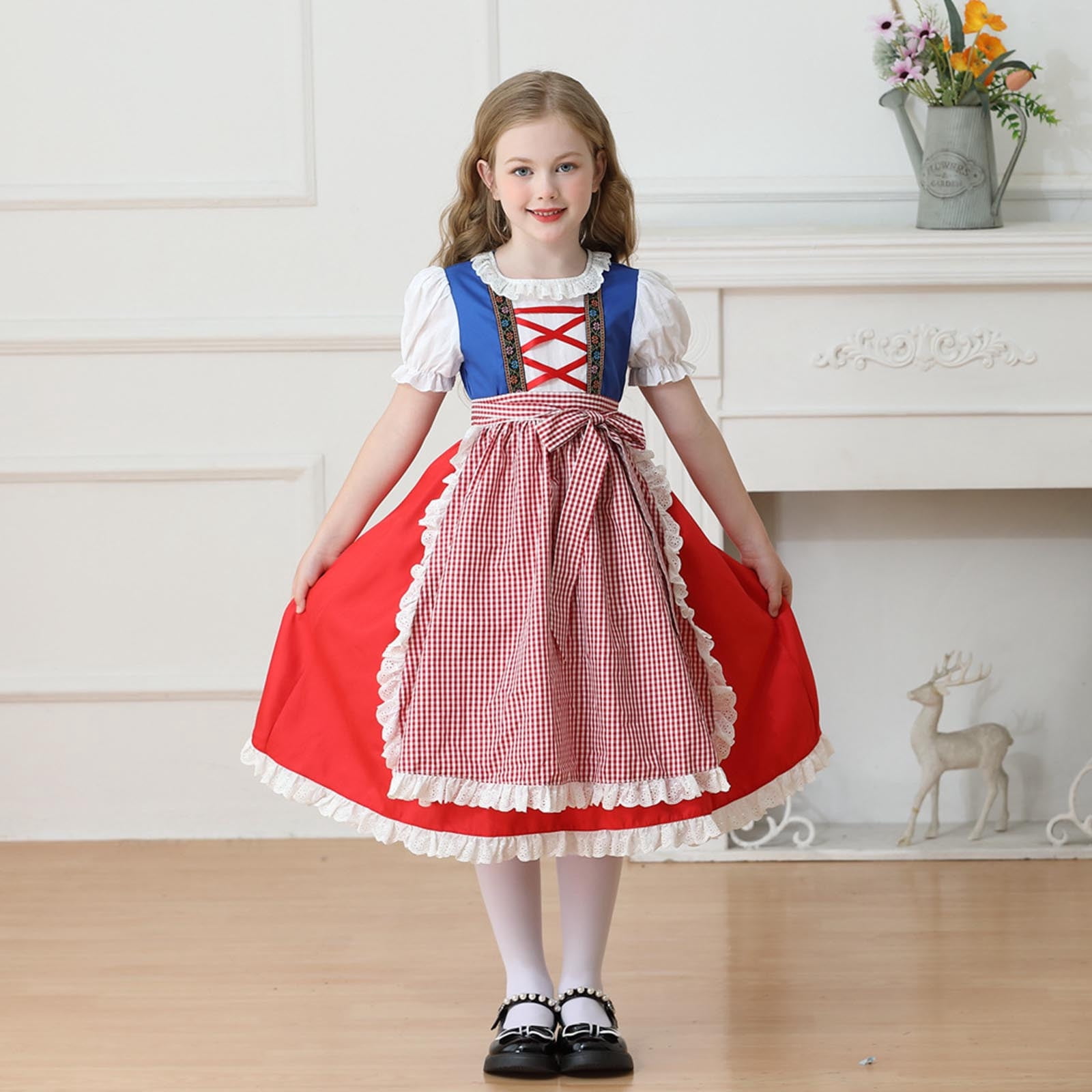 Cowsor Oktoberfest Costume for Girls Kids Teens Traditional German ...